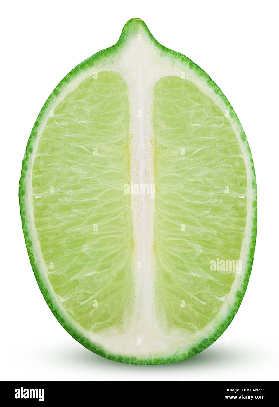 Fresh lime cut in half isolated on white background Clipping Path. Full ...