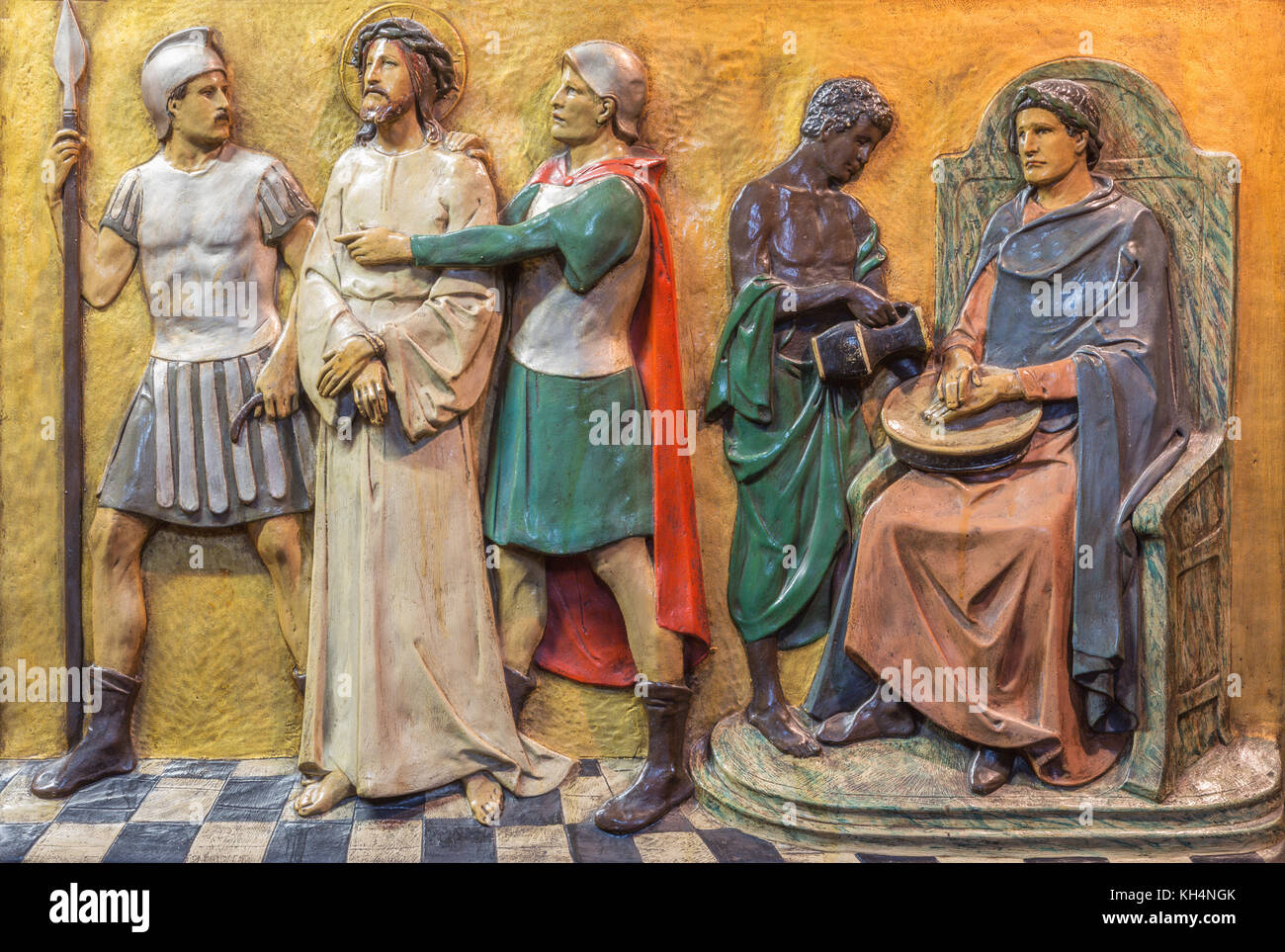 LONDON, GREAT BRITAIN - SEPTEMBER 17, 2017: The relief Jesus judgment ...