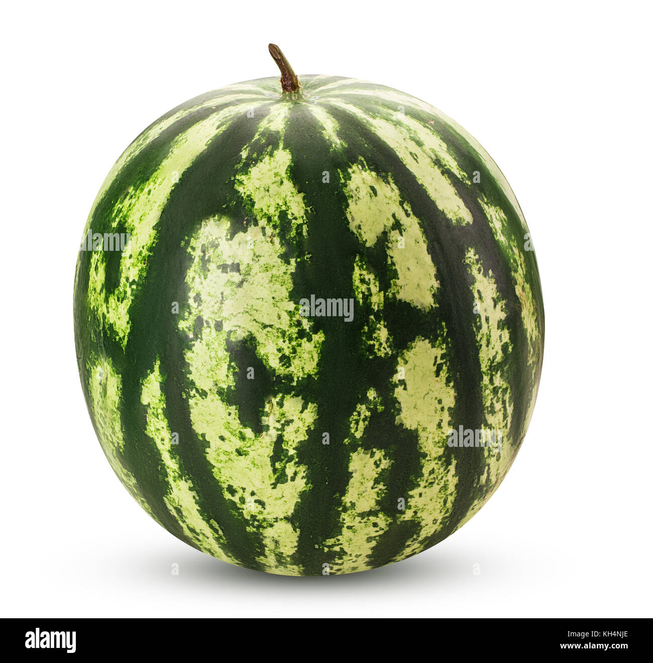Ripe watermelon isolated on white background. Clipping Path. Full depth ...