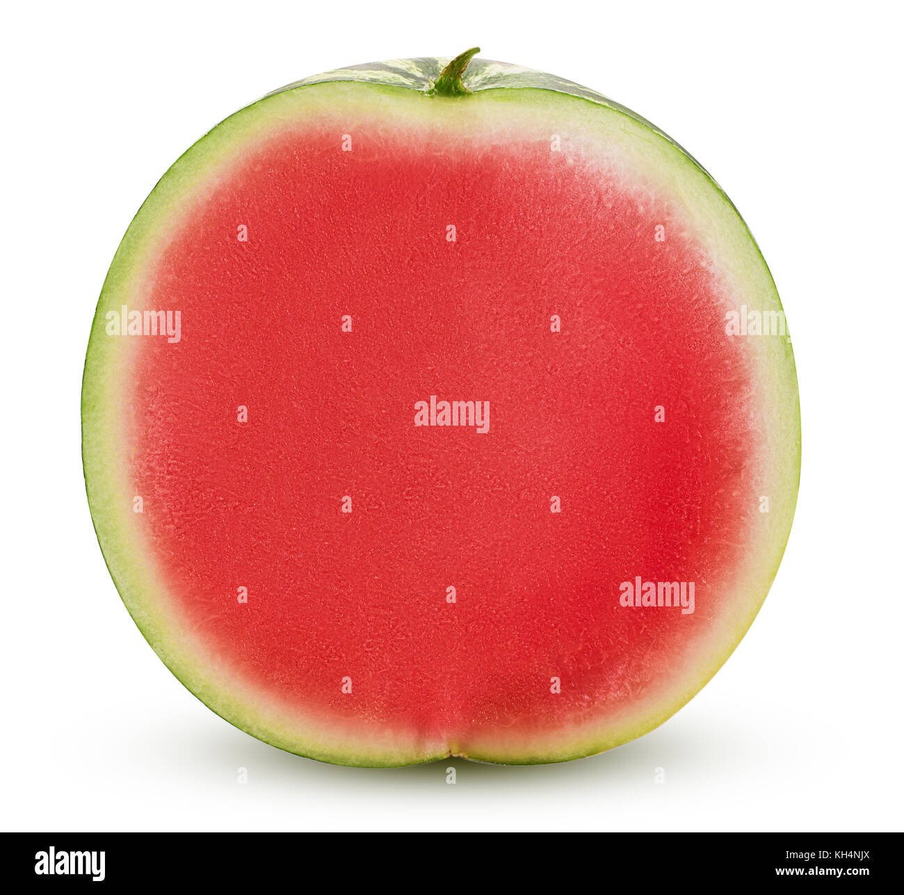 Ripe watermelon cut in half isolated on white background. Clipping Path ...