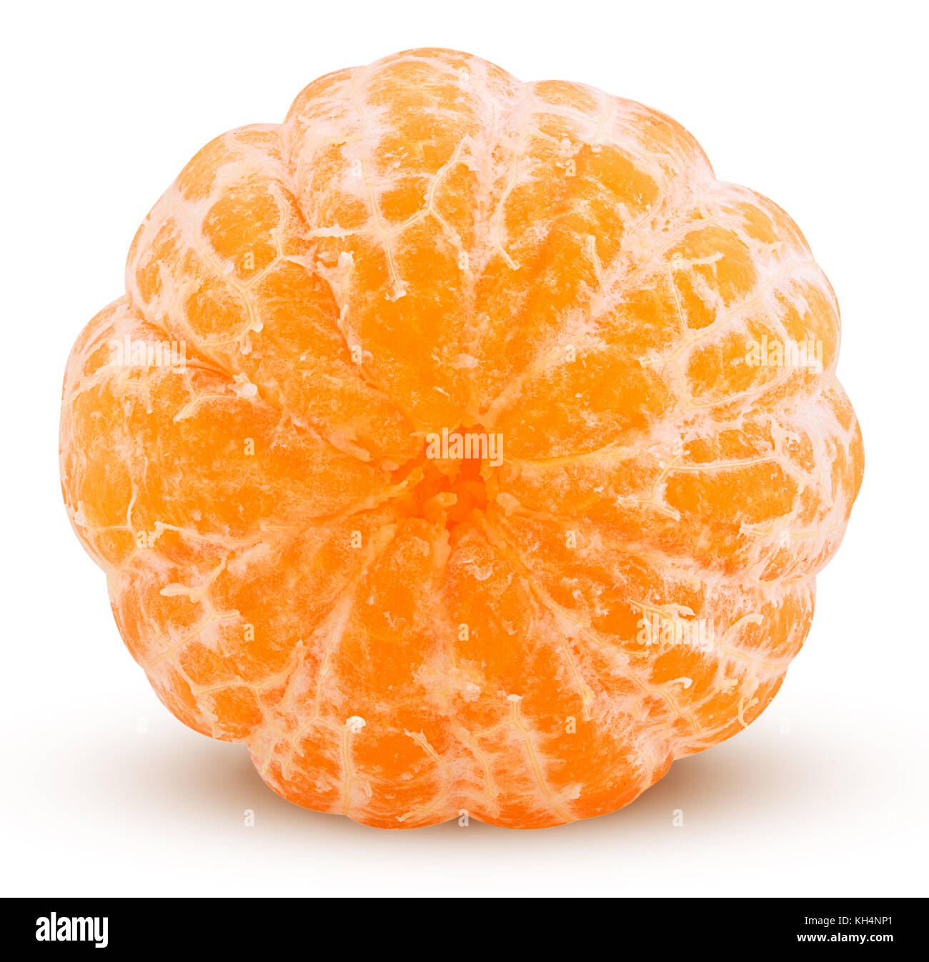 Fresh peeled tangerine isolated on white background Clipping Path. Full ...