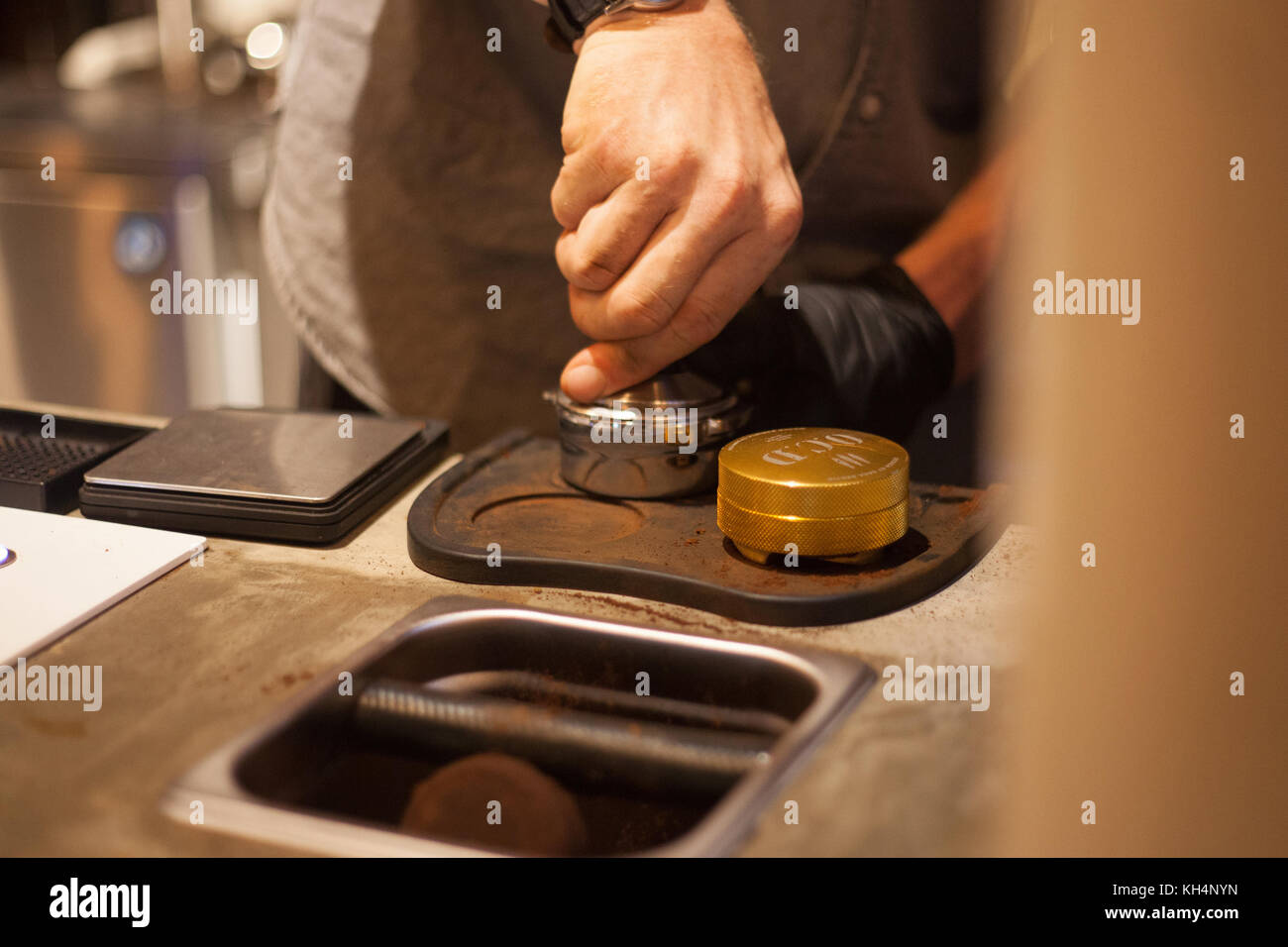 Hand tamping hi-res stock photography and images - Alamy