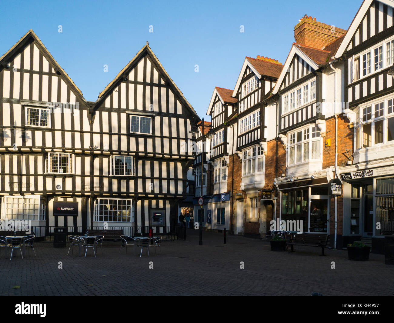 Nat West Bank in a black and white building Market Square Bridge Street ...