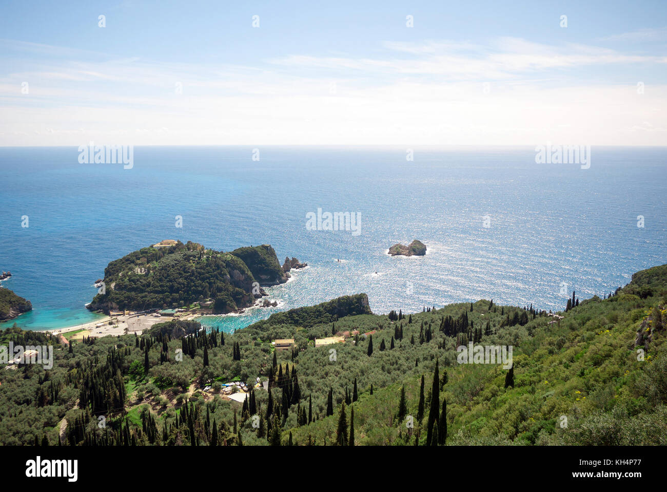 landscape of Corfu island Stock Photo - Alamy