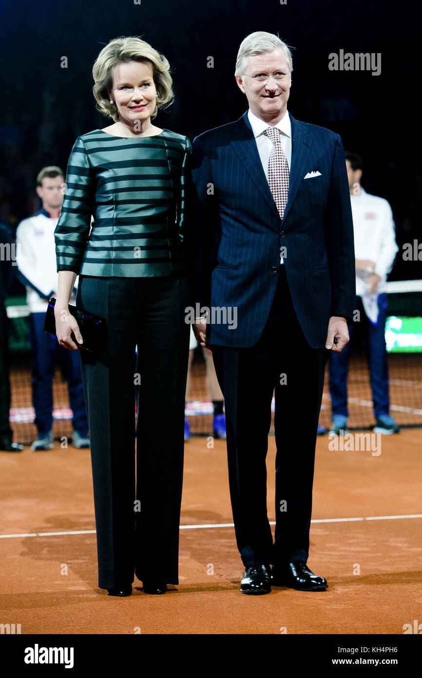 King philippe and queen mathilde d udekem d acoz hi-res stock ...