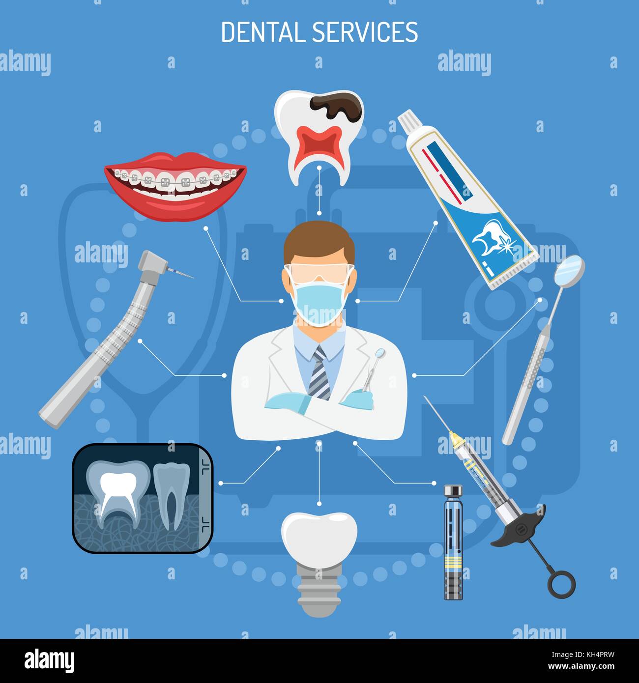 Dental Services Concept Stock Vector Image & Art - Alamy