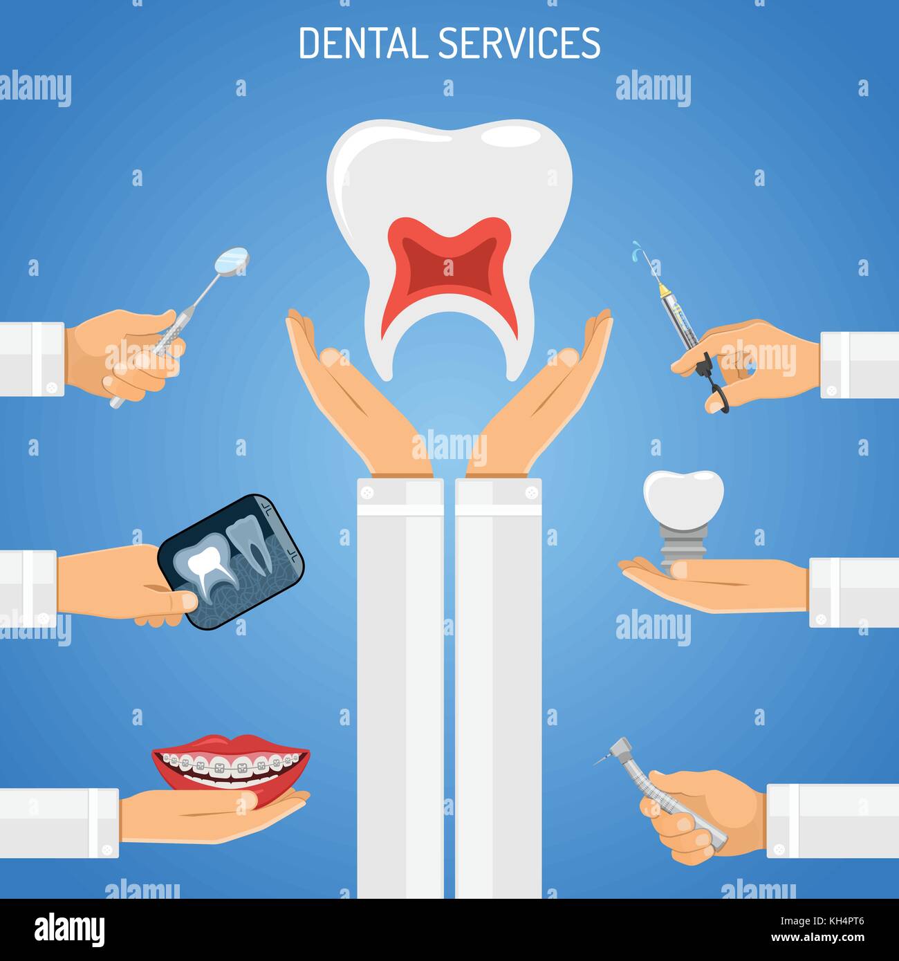 Dental Services Concept Stock Vector Image & Art - Alamy