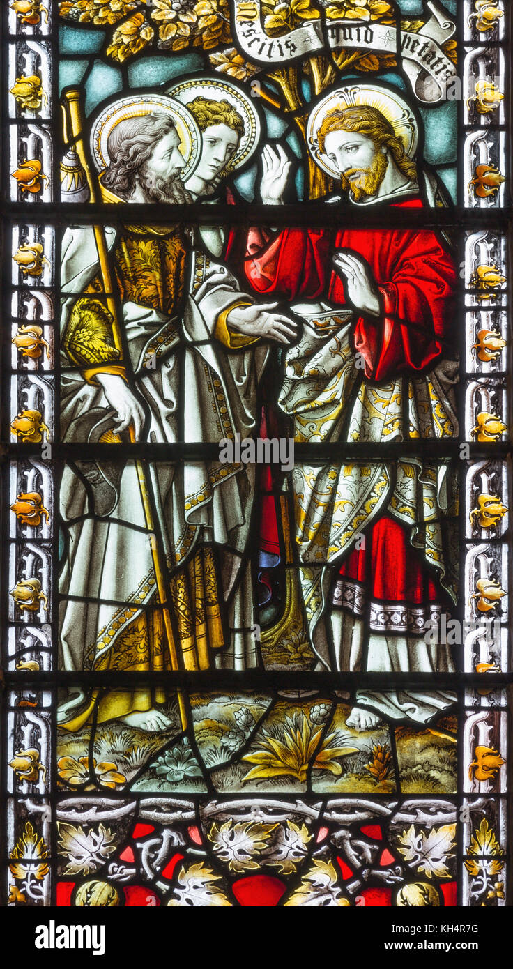 LONDON, GREAT BRITAIN - SEPTEMBER 17, 2017: The Jesus and the apostle ...