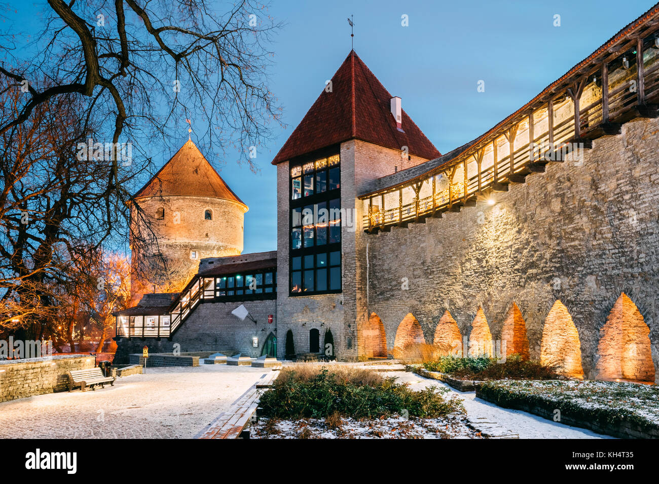 Tallinn, Estonia. Former Prison Tower Neitsitorn In Old Tallinn ...