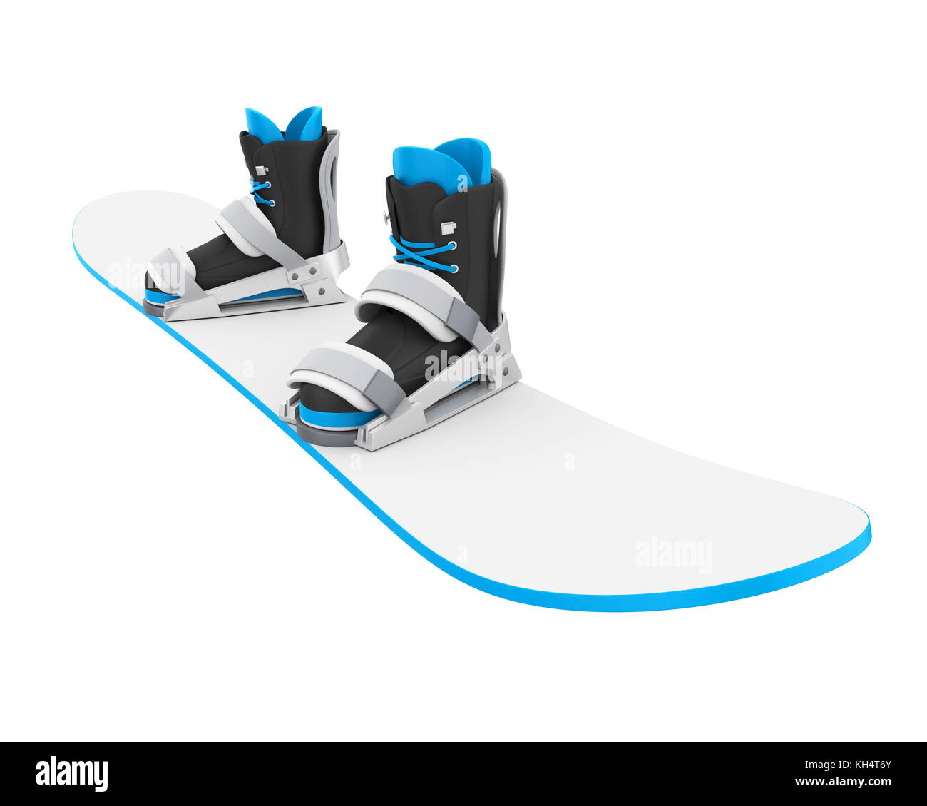 Snowboard with Bindings Isolated Stock Photo - Alamy