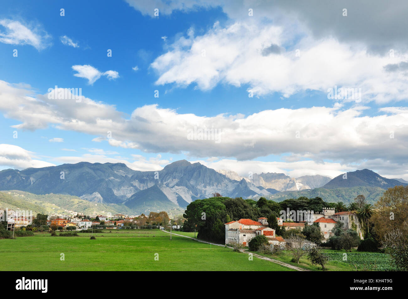 Scenic view of an alpine landscape in northern Italy Stock Photo - Alamy