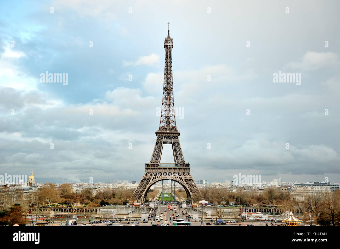 Eiffel tower panoramic view, Paris, France, Europe Stock Photo - Alamy