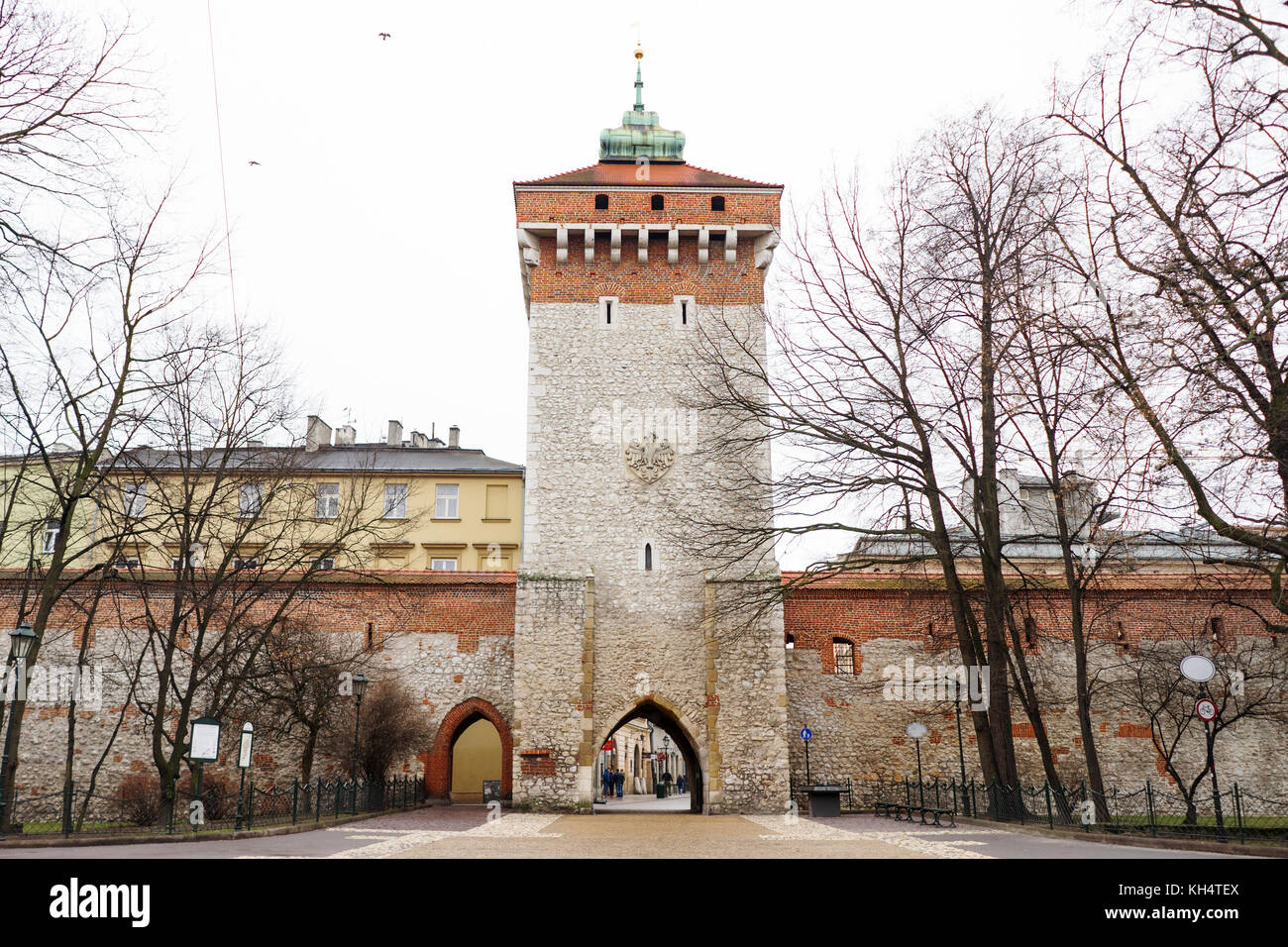 St. Florian's tower gate, Krakow, Poland, Europe Stock Photo - Alamy