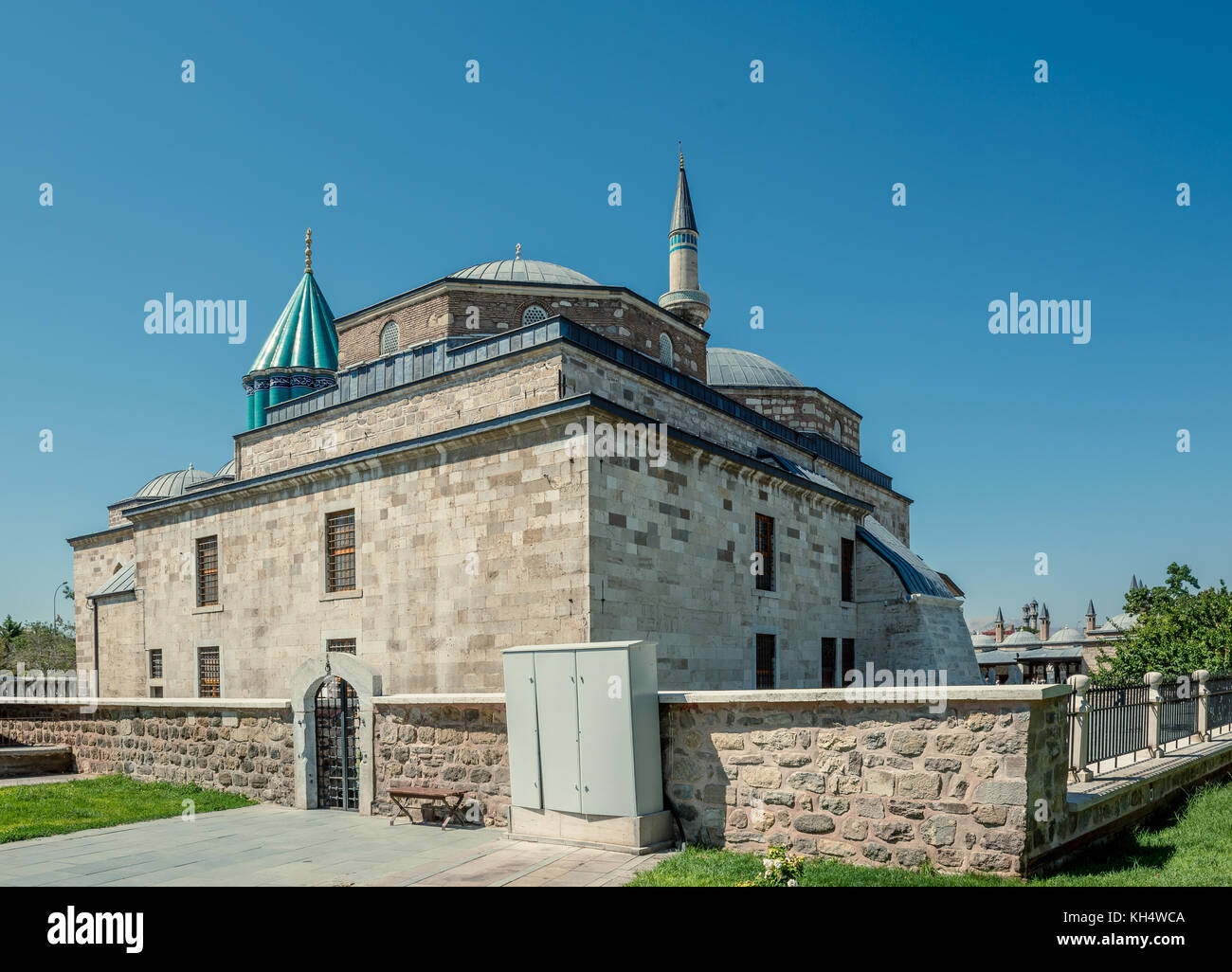 Exterior view of Mevlana museum in Konya,Turkey.28 August 2017 Stock ...