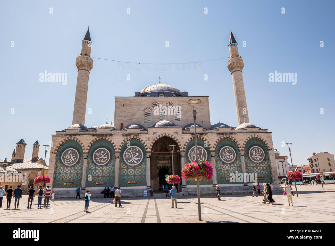 Exterior view of Selimiye Mosque in Konya,Turkey.28 August 2017 Stock ...