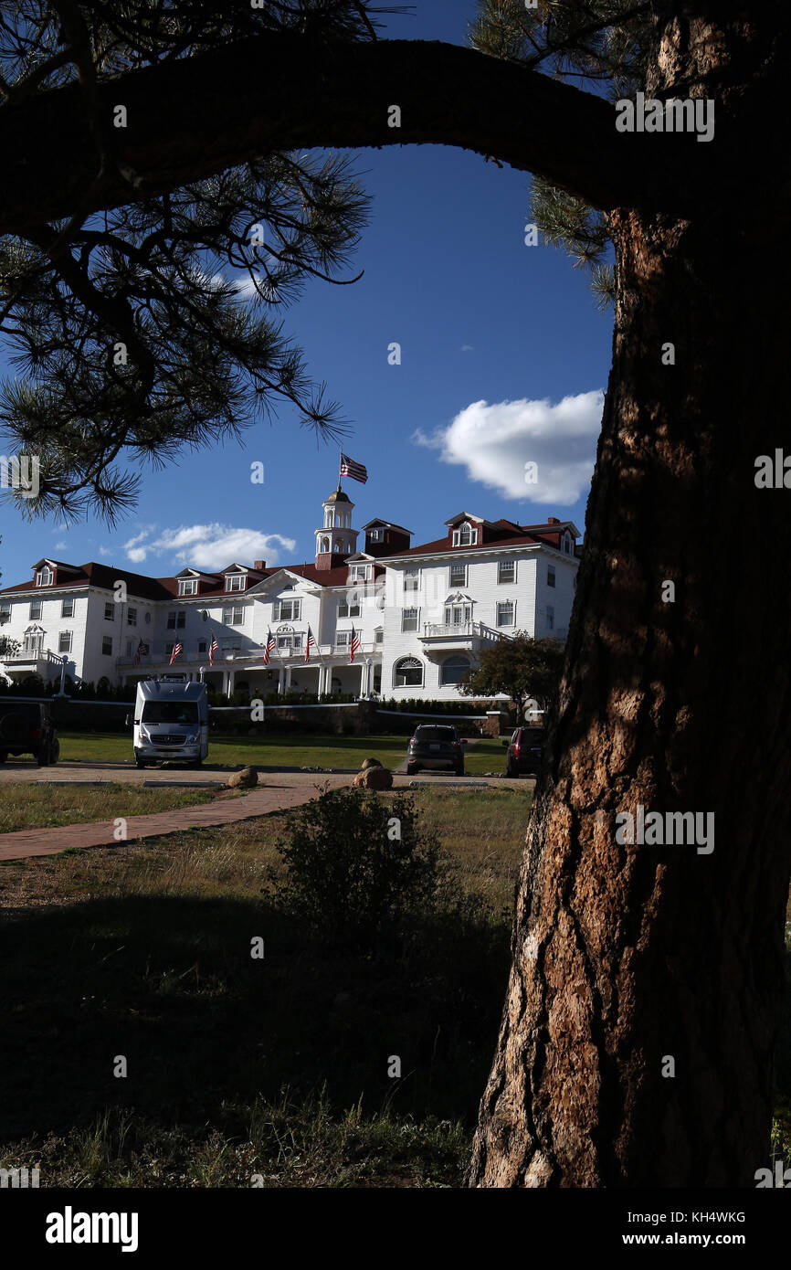 The historic Stanley Hotel in Estes Park, Colorado Stock Photo - Alamy