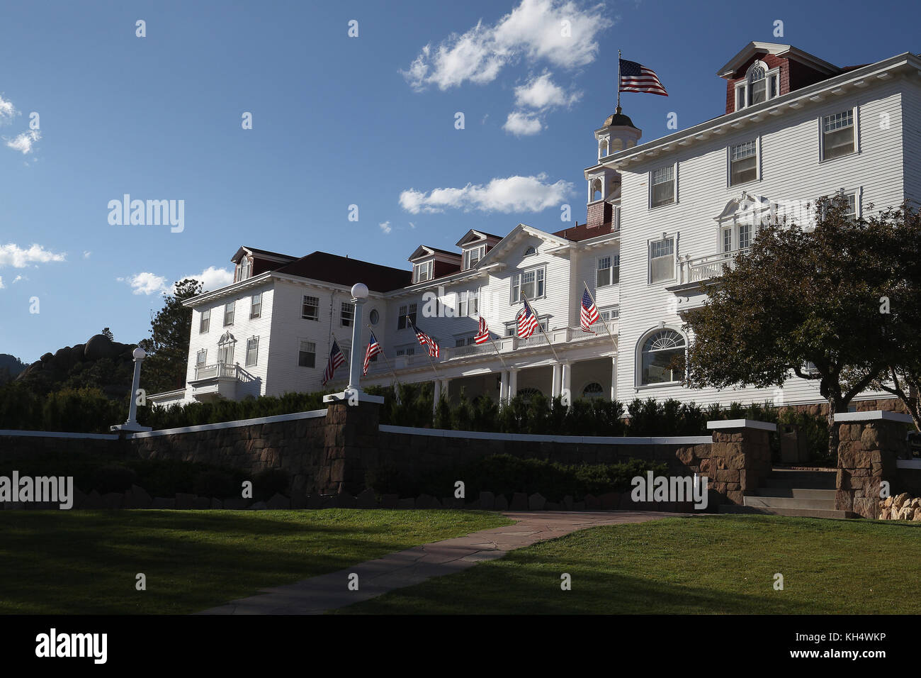 The historic Stanley Hotel in Estes Park, Colorado Stock Photo - Alamy