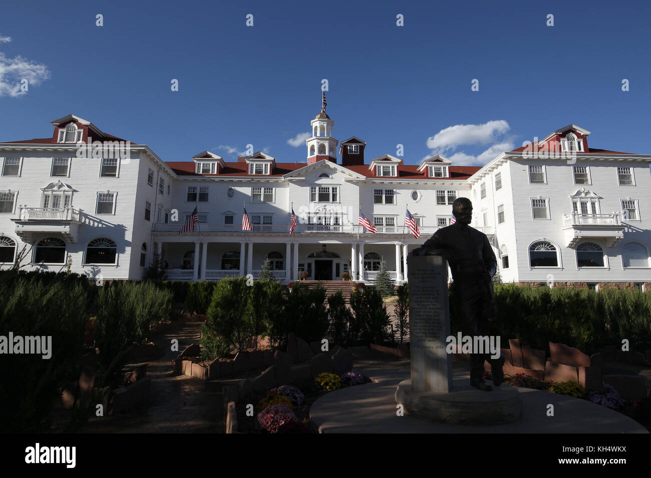 The historic Stanley Hotel in Estes Park, Colorado Stock Photo - Alamy