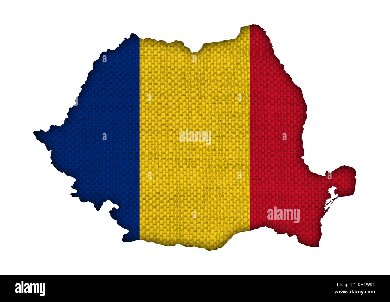 Textured map of Romania in nice colors Stock Photo - Alamy