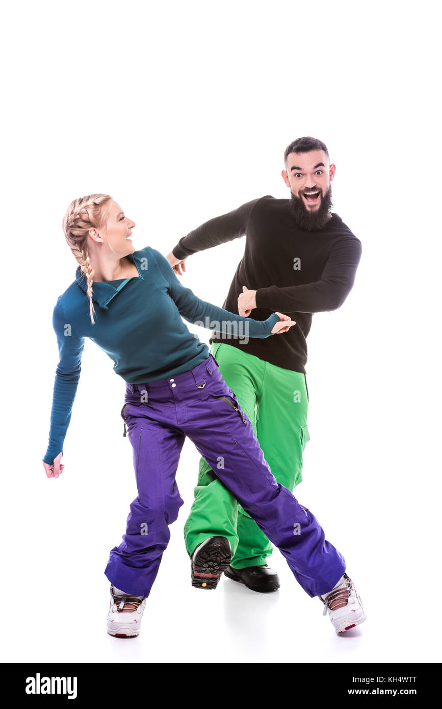 Couple fun sport Cut Out Stock Images & Pictures - Alamy