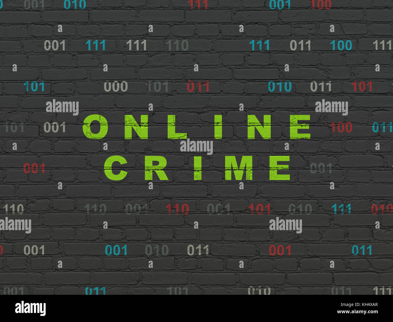 Protection concept: Online Crime on wall background Stock Photo - Alamy
