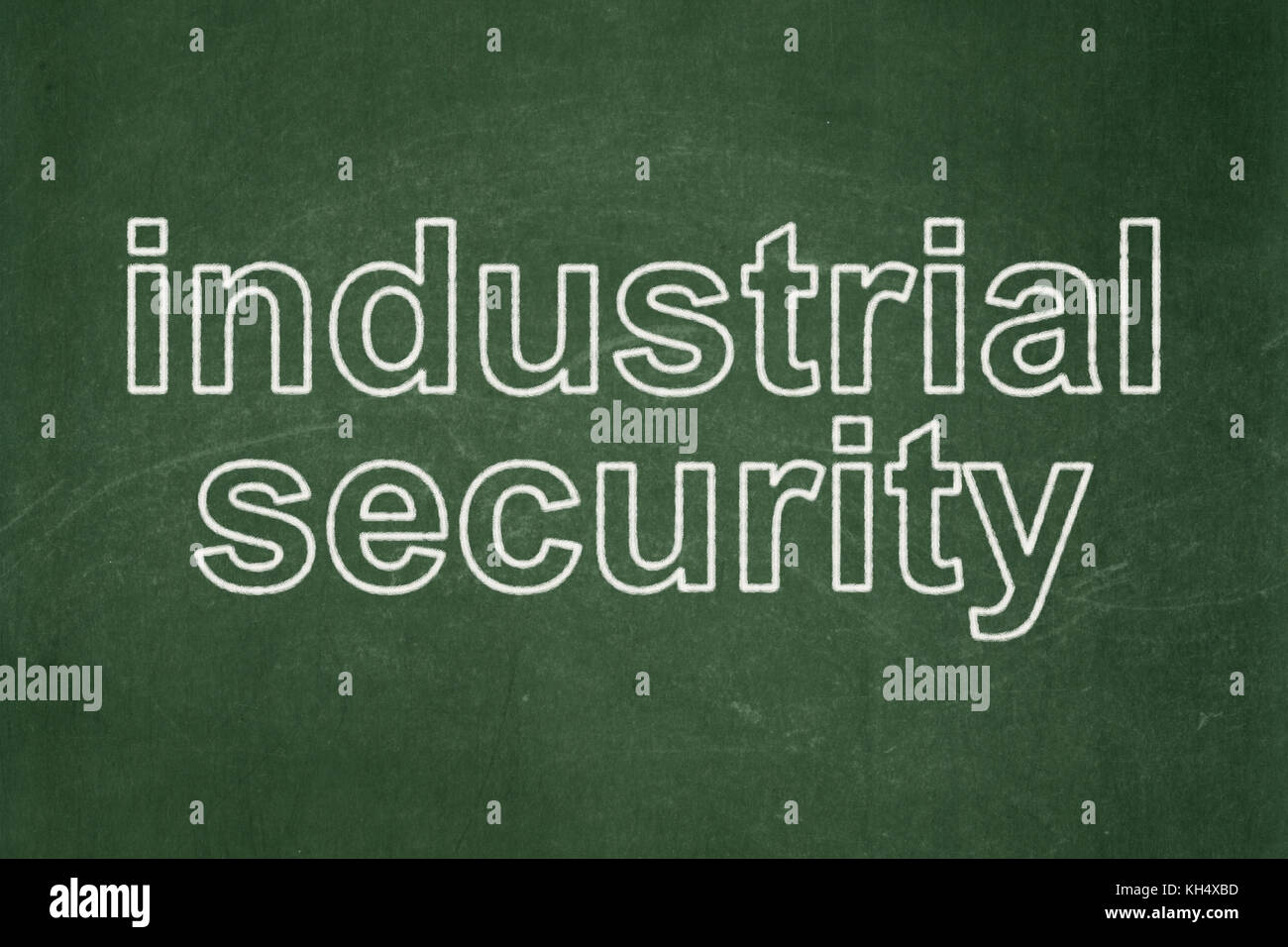 Privacy concept: Industrial Security on chalkboard background Stock Photo - Alamy