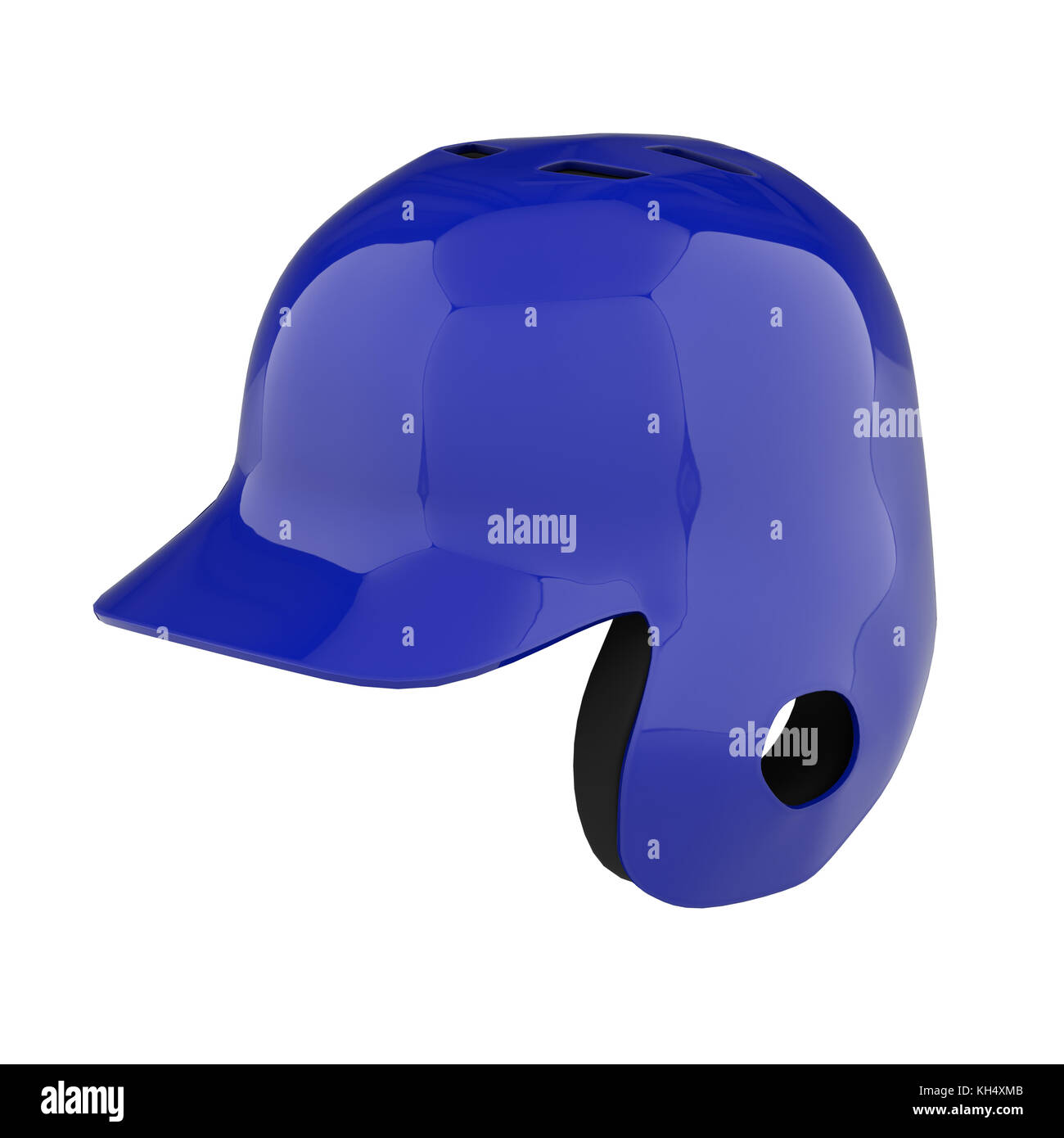 Baseball batting helmet with one ear protect Stock Photo - Alamy
