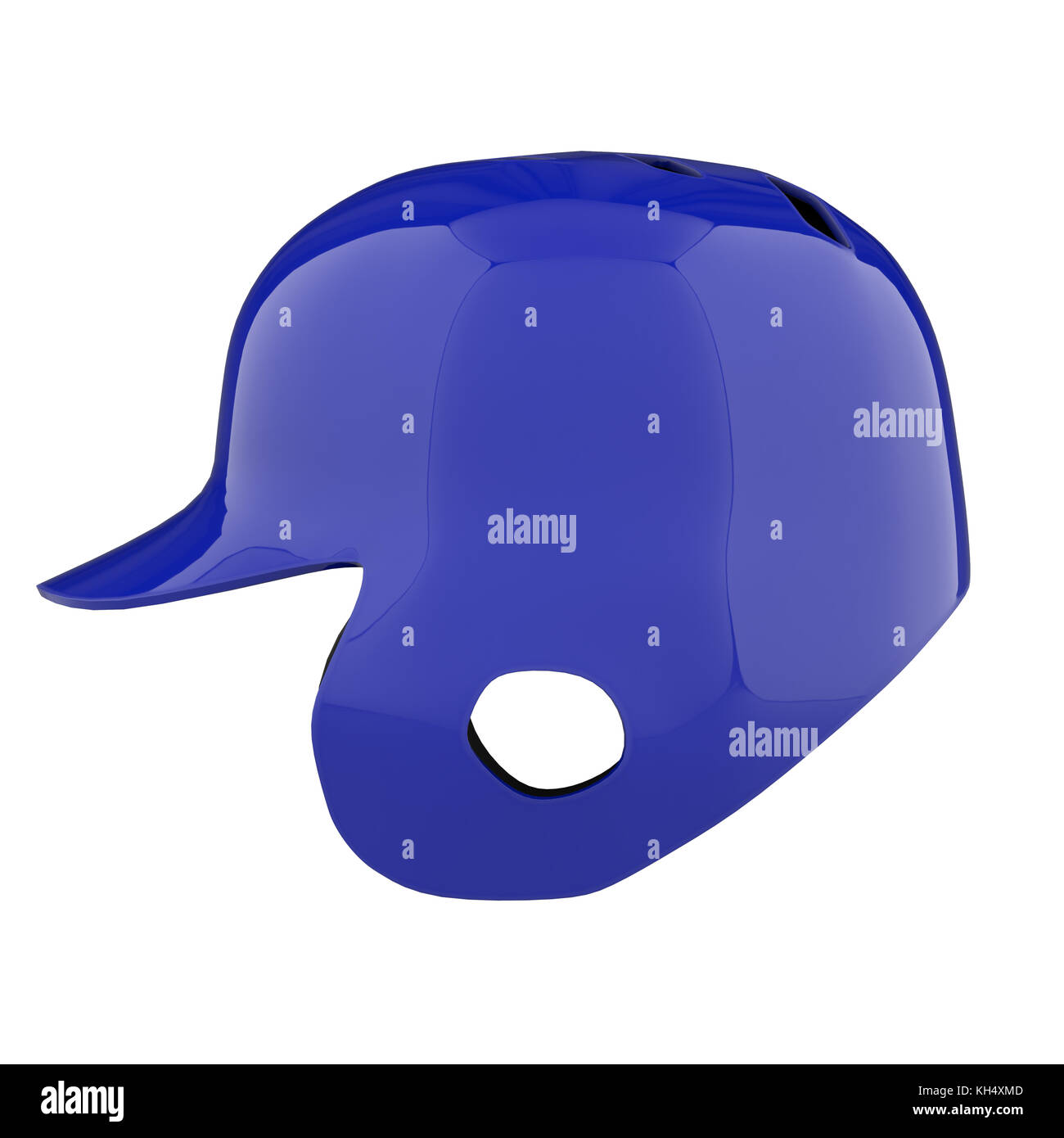 Baseball batting helmet with one ear protect Stock Photo - Alamy