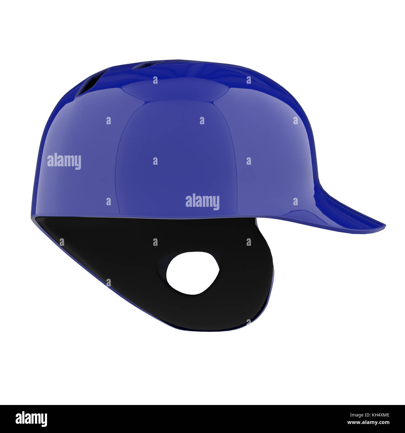 Baseball batting helmet with one ear protect Stock Photo - Alamy