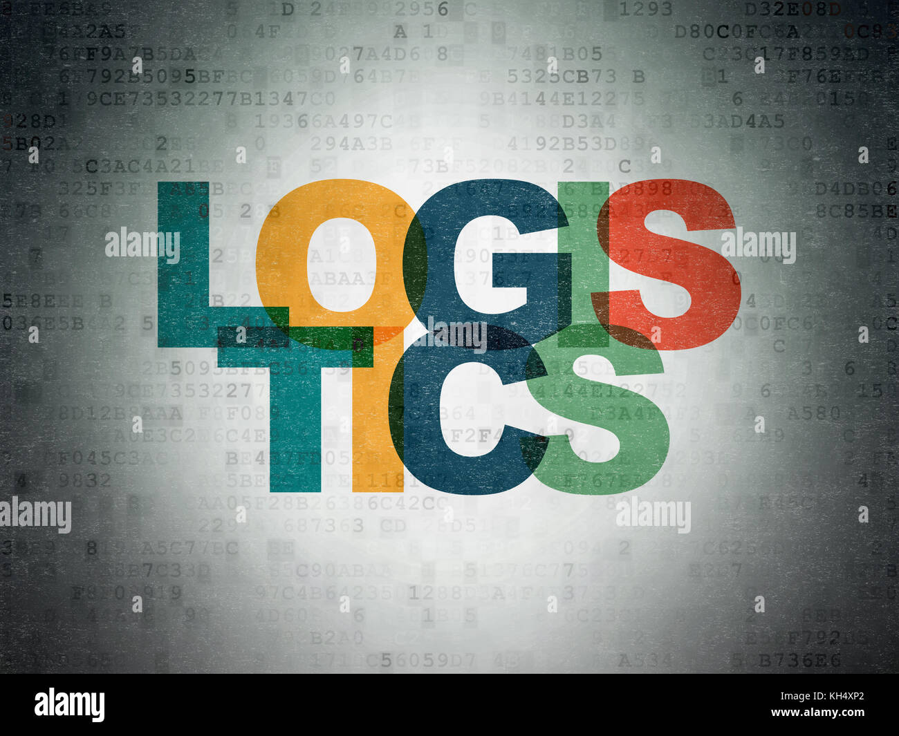 Business concept: Logistics on Digital Data Paper background Stock ...