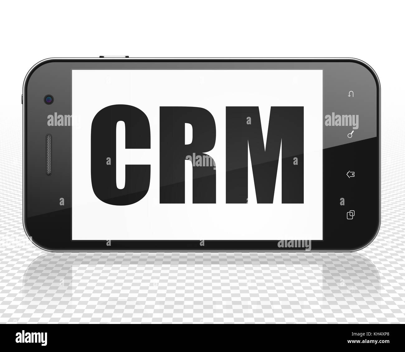 Business concept: Smartphone with CRM on display Stock Photo - Alamy