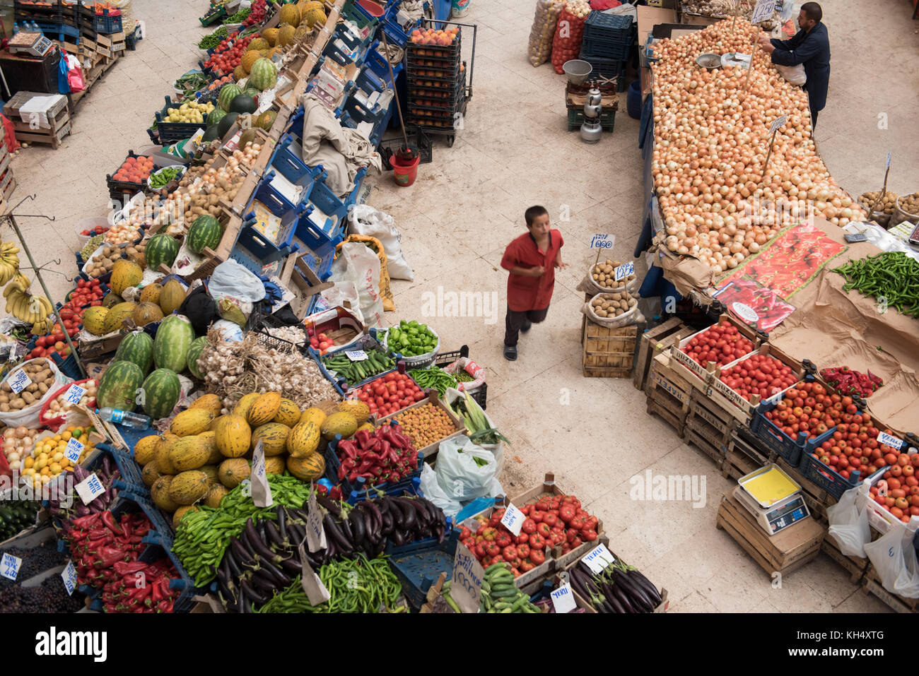 Top view of popular Melike Hatun Bazaar or kadinlar pazari(Women Bazaar ...