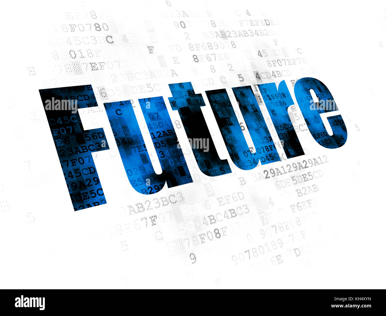 Time concept: Future on Digital background Stock Photo - Alamy