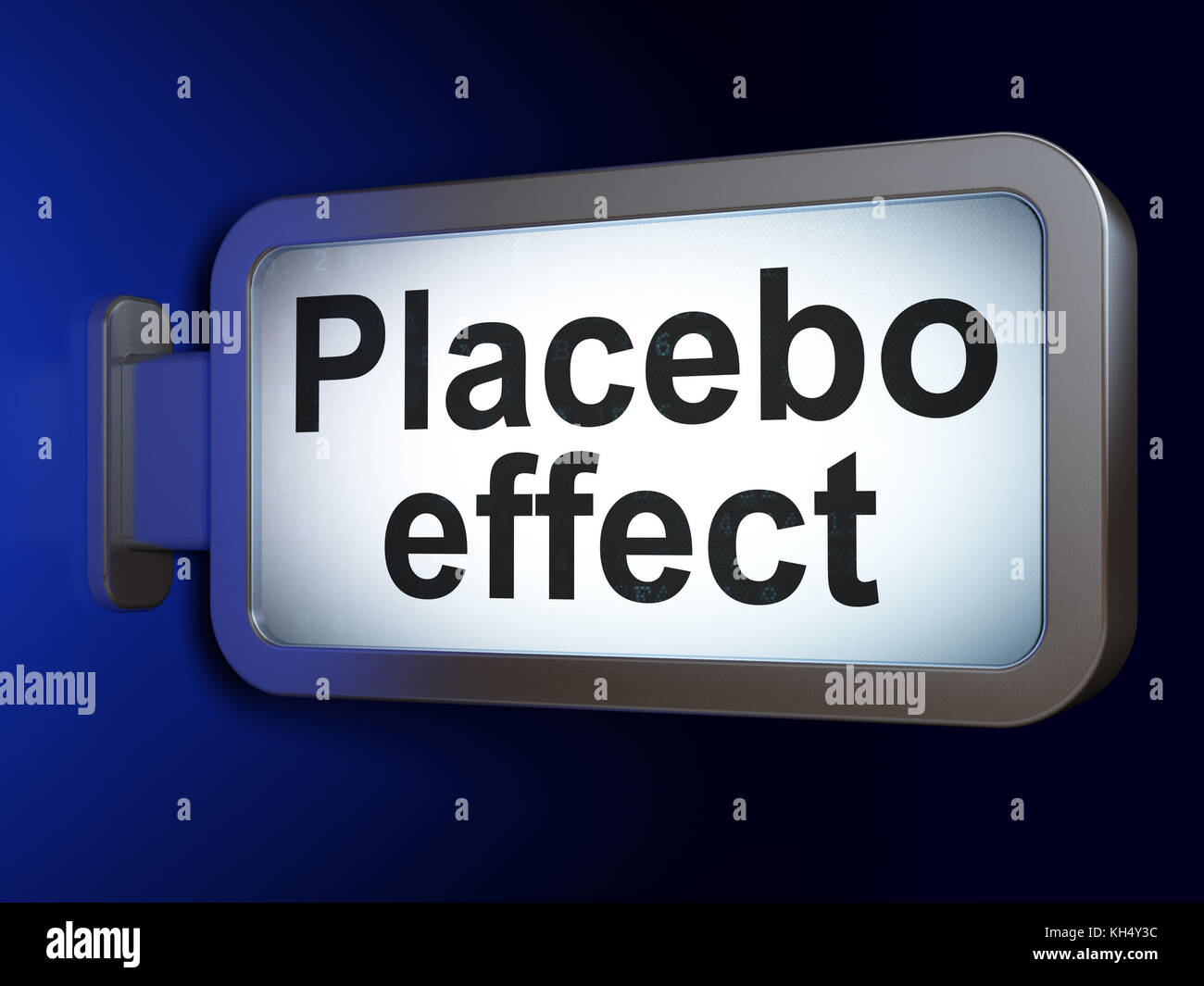 Medicine concept: Placebo Effect on billboard background Stock Photo ...