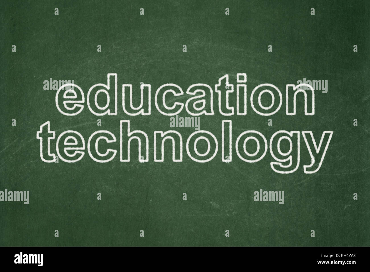 Learning concept: Education Technology on chalkboard background Stock ...