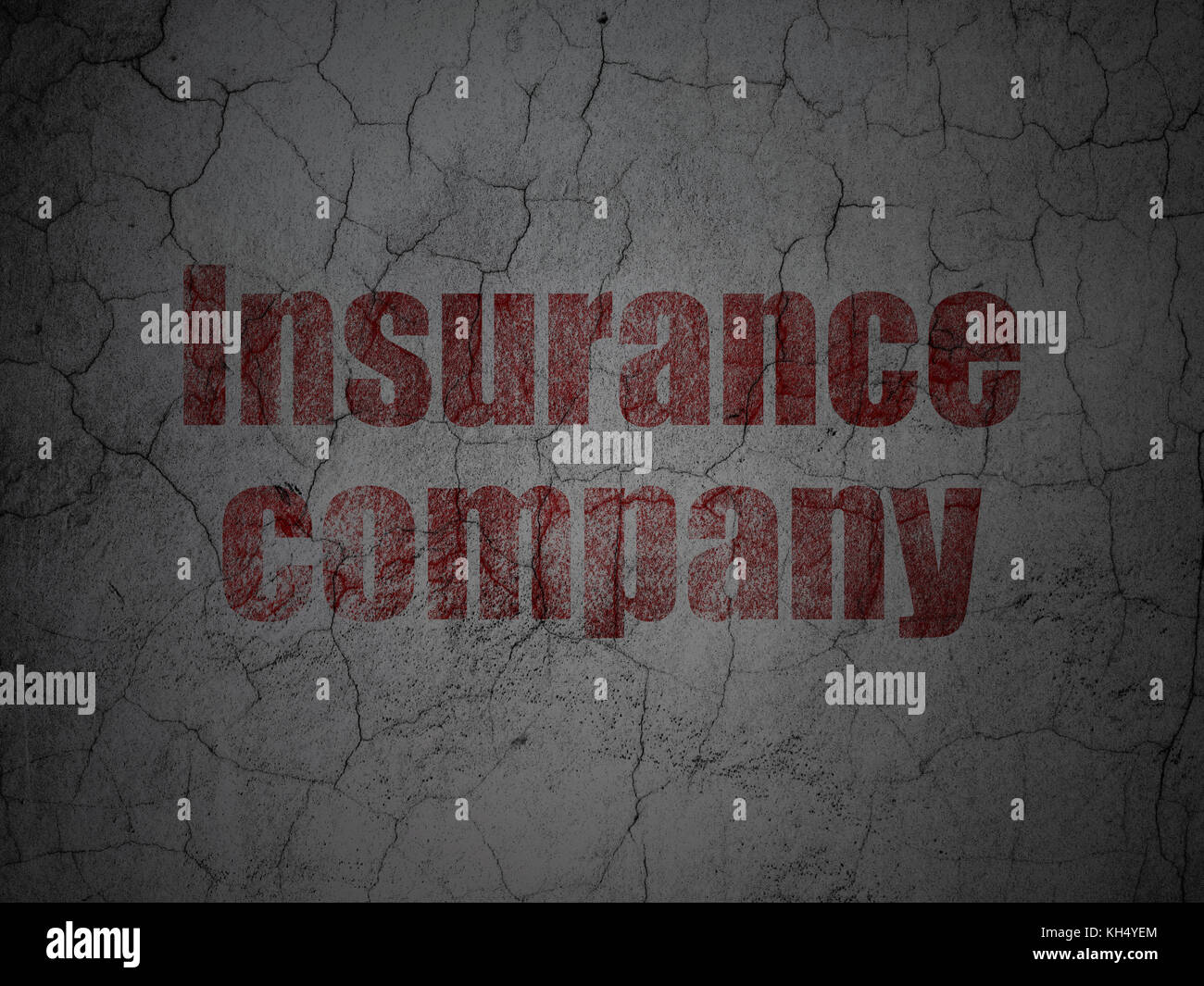 Insurance concept: Insurance Company on grunge wall background Stock ...