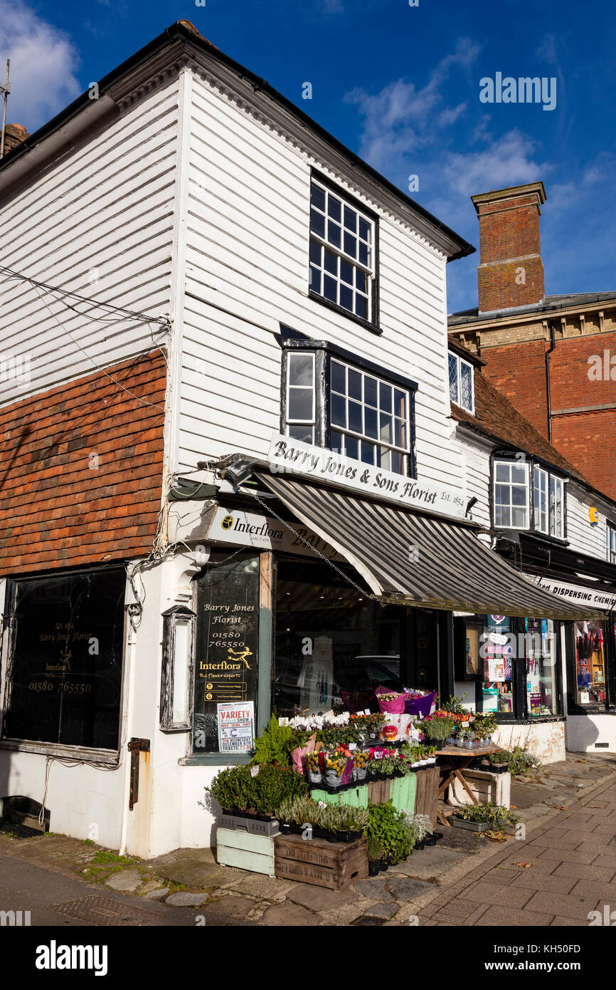 Traditional Florist shop in an historic building on Tenterden High ...