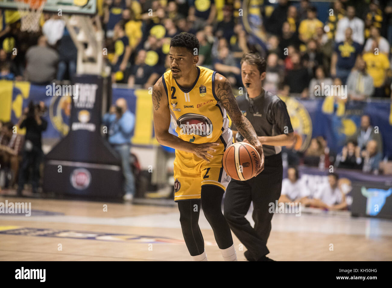Diante Garrett (Fiat Torino Auxilium) during the Basketball match ...
