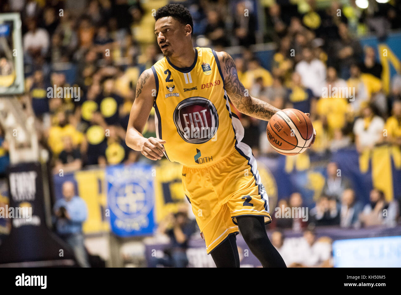 Diante Garrett (Fiat Torino Auxilium) during the Basketball match ...