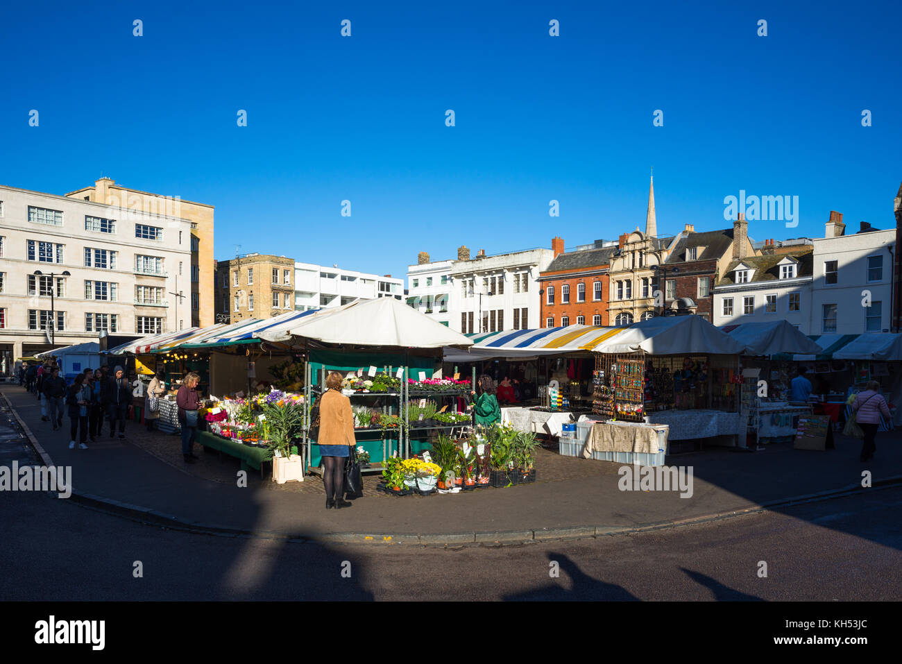 Market Square, Cambridge, England Stock Photo - Alamy