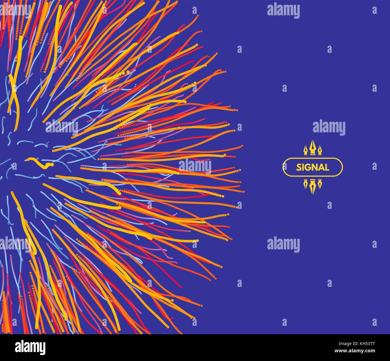 Abstract Science Or Technology Background Array With Dynamic Particles Vector Illustration