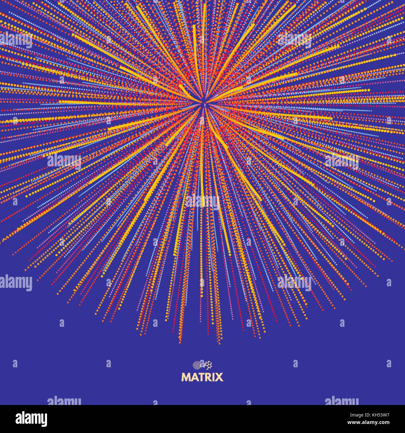 3d abstract sphere. Array with dynamic particles. Modern science and technology element. Vector ...