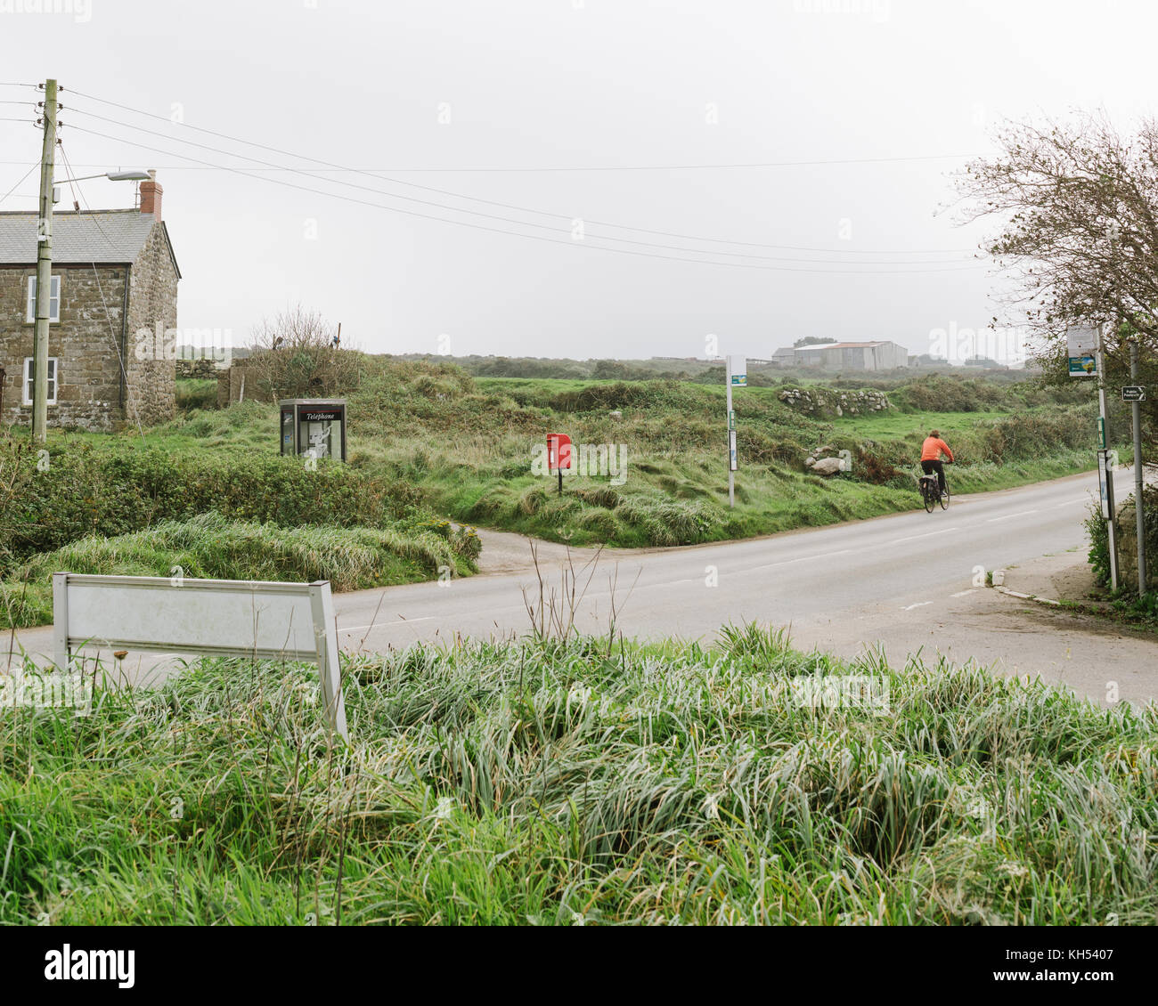 A traditional British Phone Box in Cornwall, England Stock Photo - Alamy