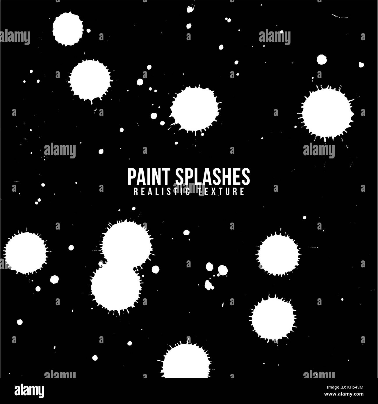 White paint splatters Stock Vector Images - Alamy