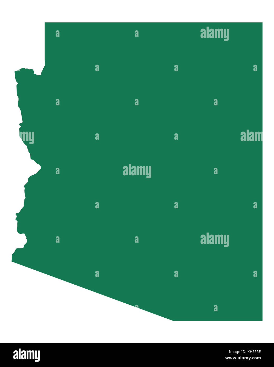 Map of Arizona Stock Photo - Alamy