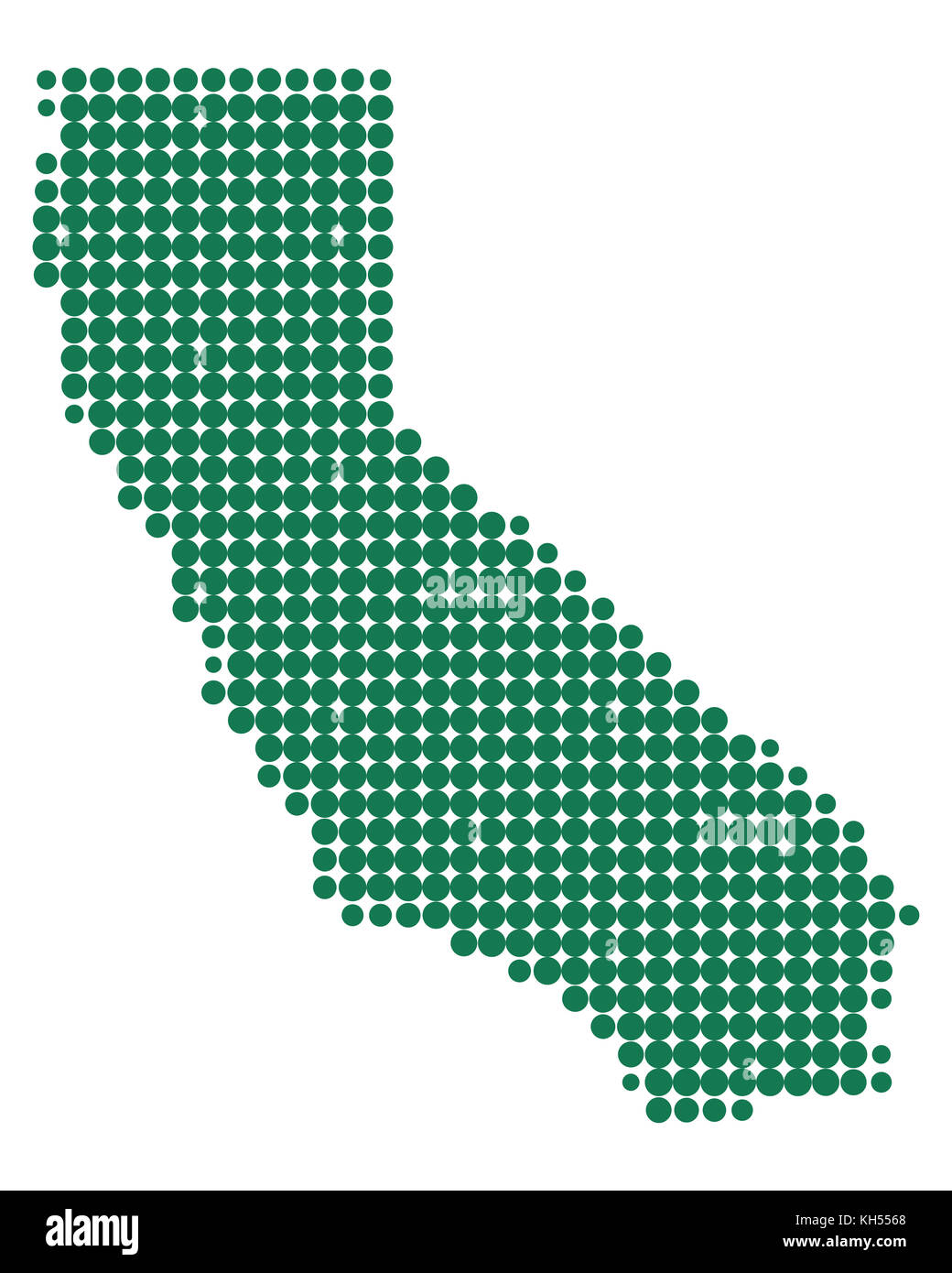 Map of California Stock Photo - Alamy