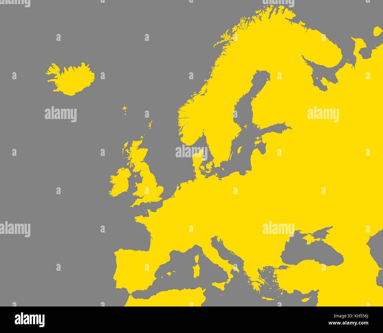 Map of Europe Stock Photo - Alamy