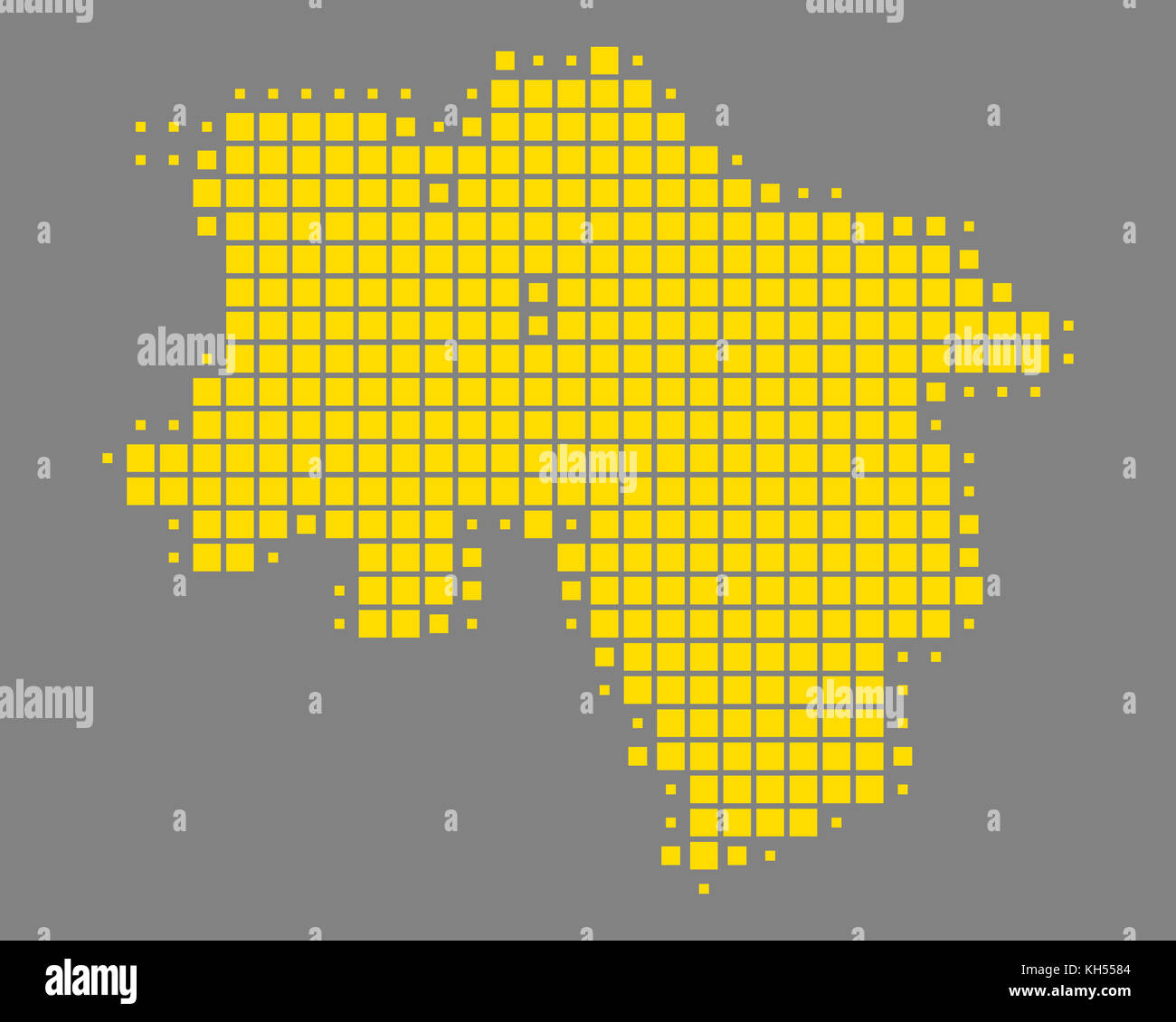 Map of Lower Saxony Stock Photo - Alamy