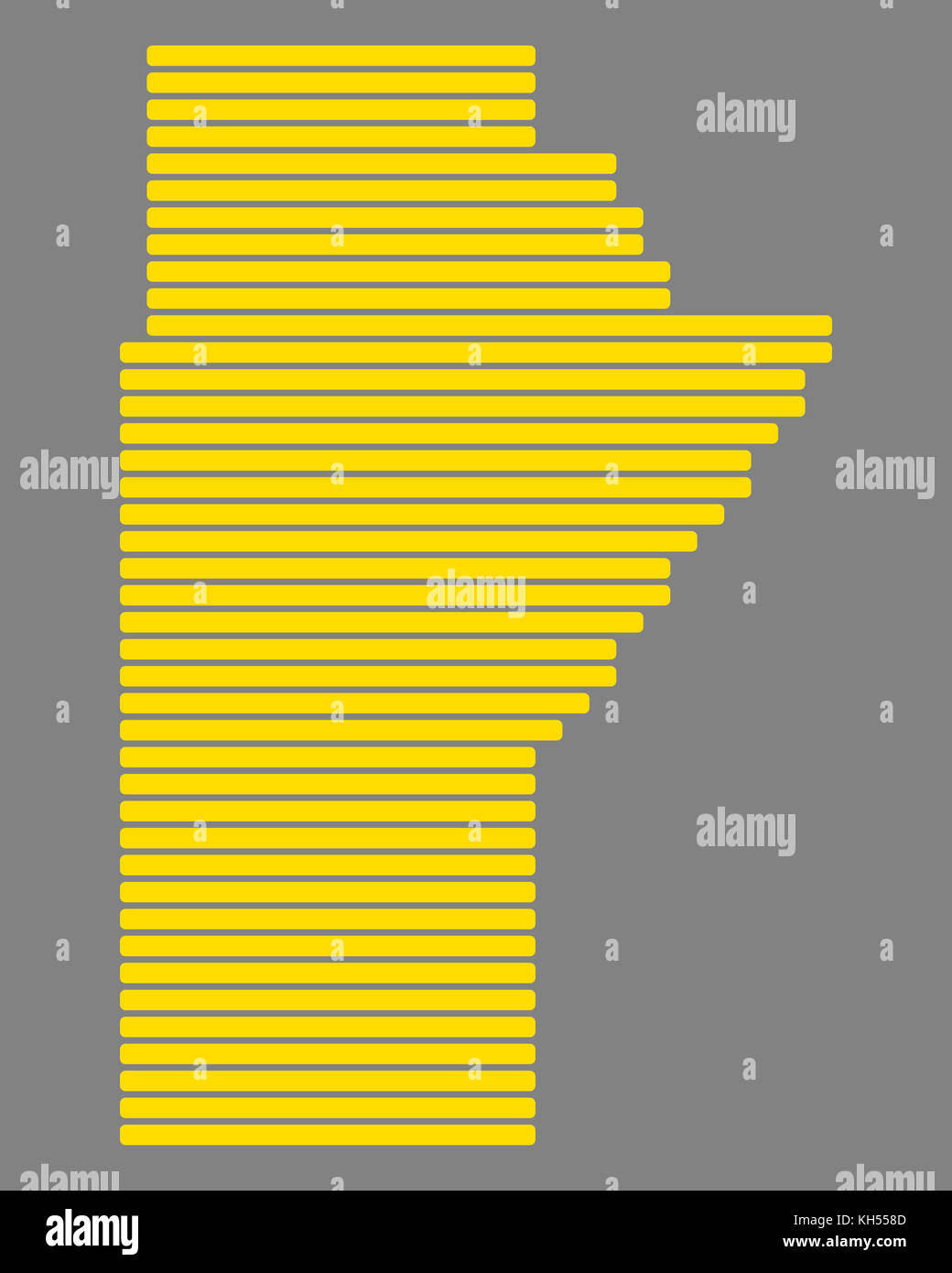Map of Manitoba Stock Photo - Alamy