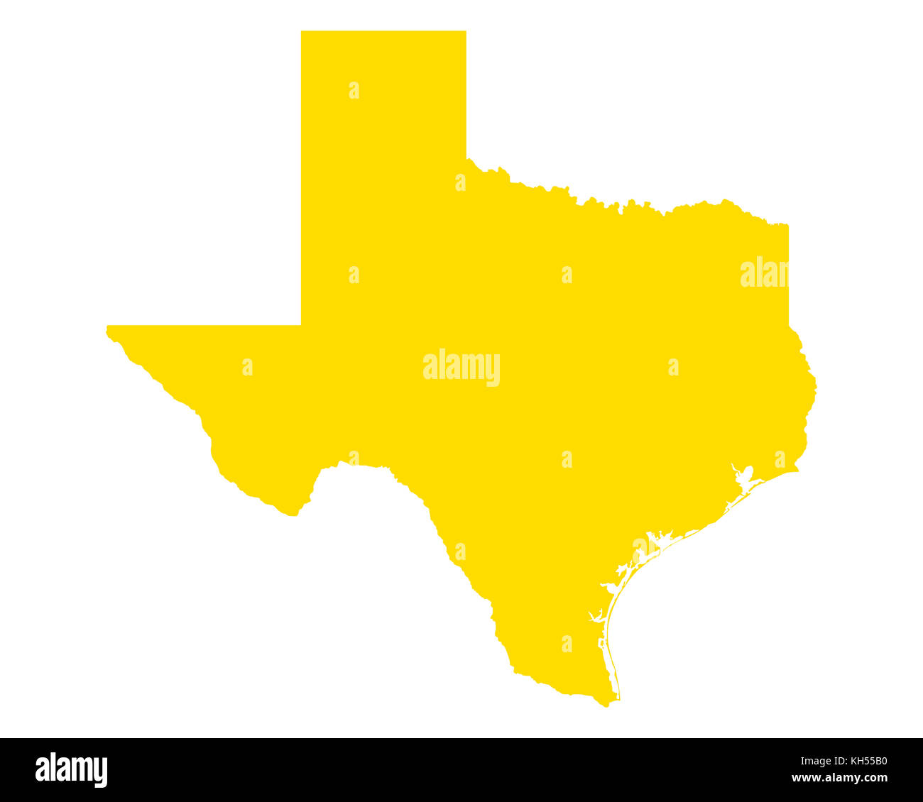 Map of Texas Stock Photo - Alamy